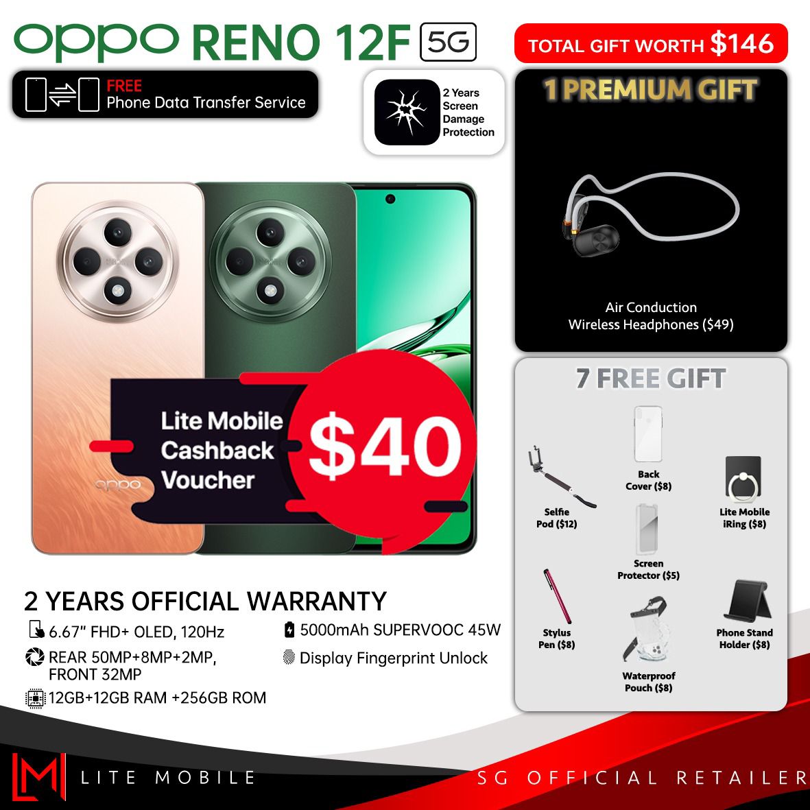 Oppo Reno 12F 5G | Mobile Phone Repair & Mobile Phone Shop Singapore ...
